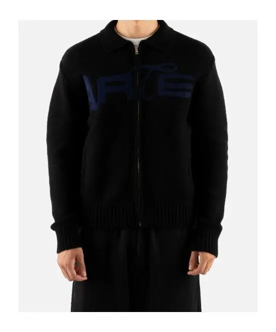 ARTE ANTWERP Logo-patch Zip-up Sweater