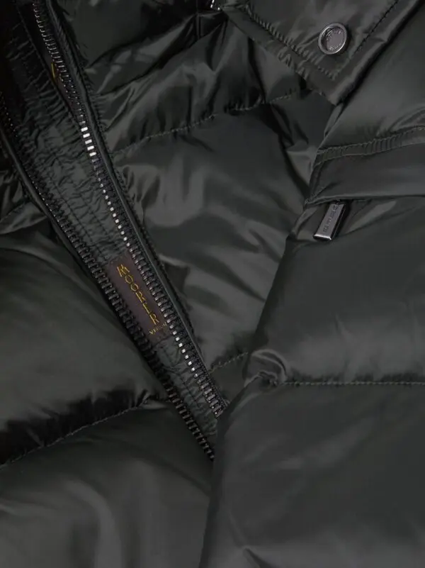 MOORER Brett Hooded Down Jacket - Green