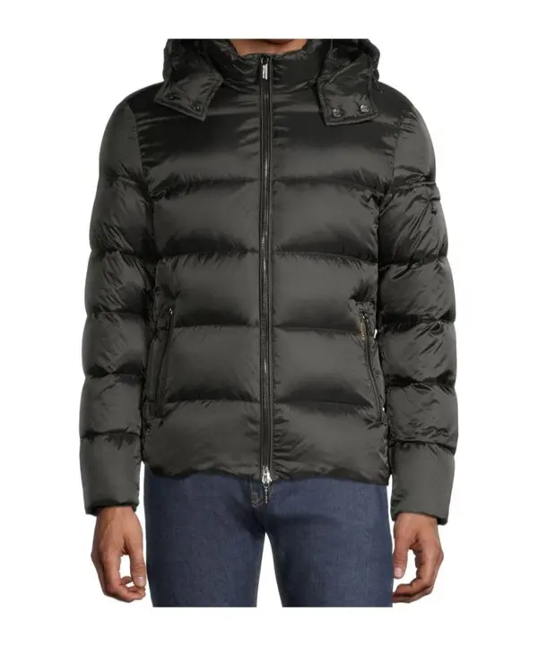 MOORER Brett Hooded Down Jacket - Green