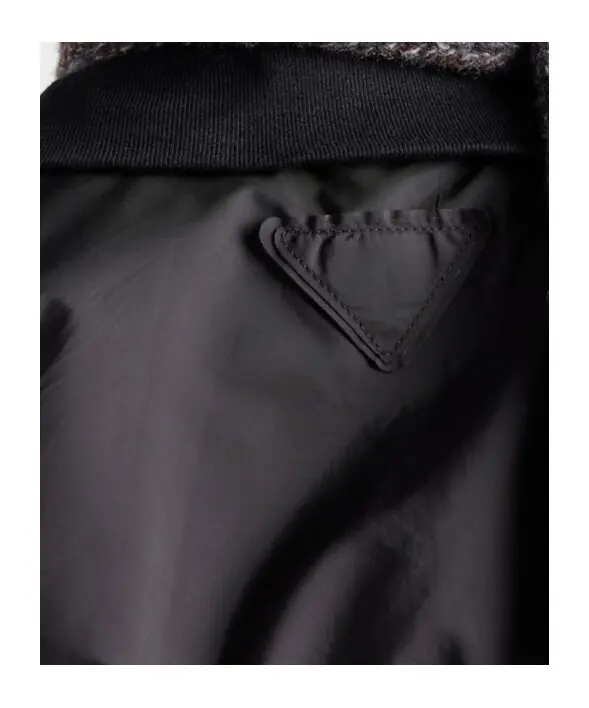 Prada Reversible Jersey Zipper Jacket With Hood