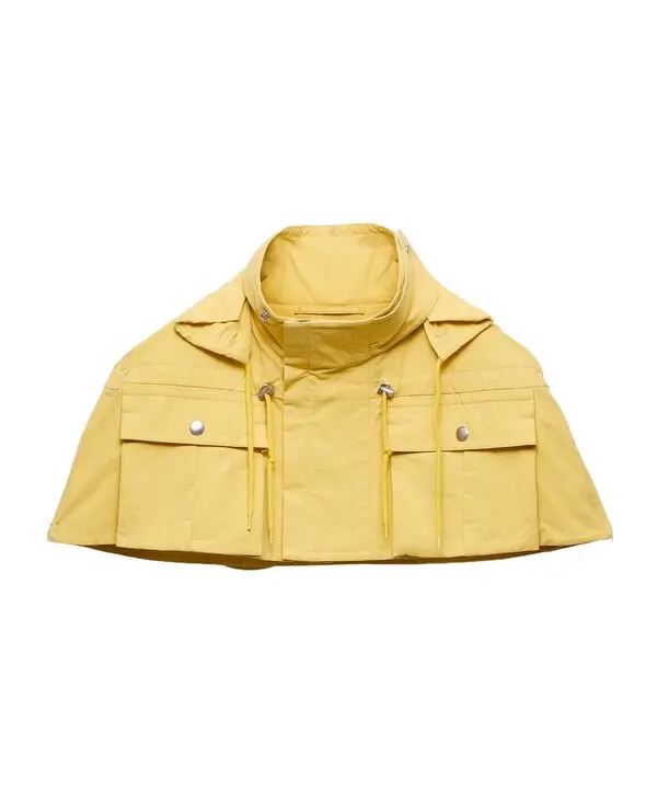 Prada Hooded Pocket Cape