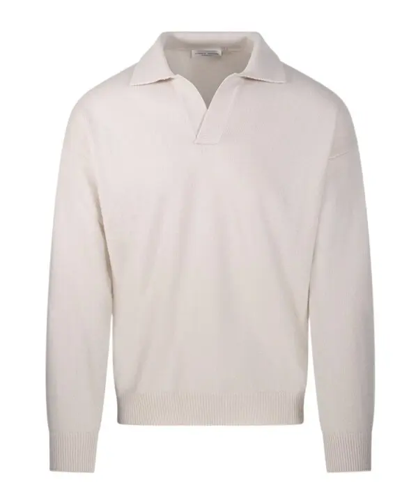 ROBERTO COLLINA Knitted Polo Sweater