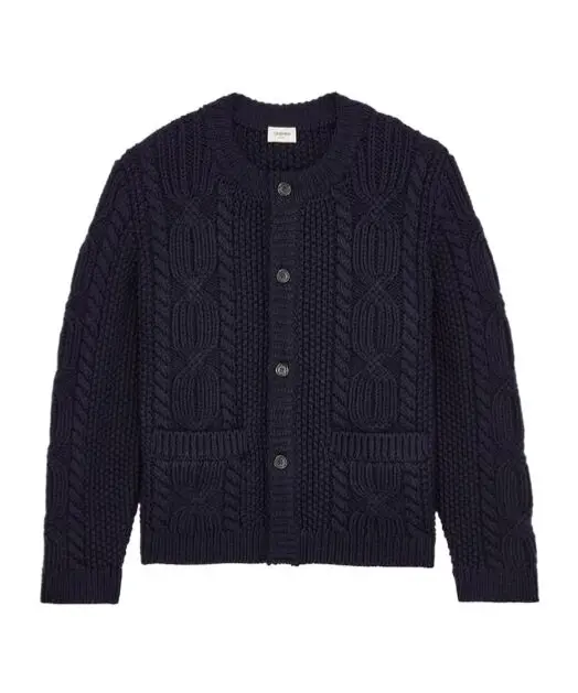Saint Laurent Cable-knit Button-fastening Cardigan