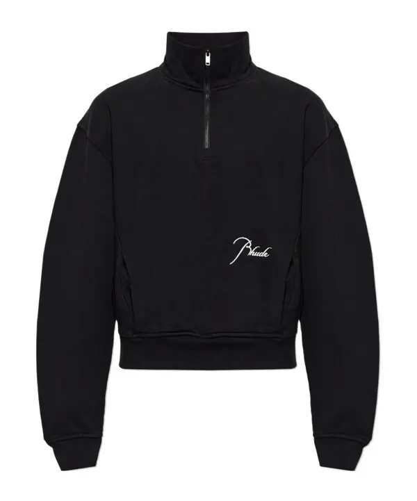 Rhude Logo Half-zip Sweatshirt