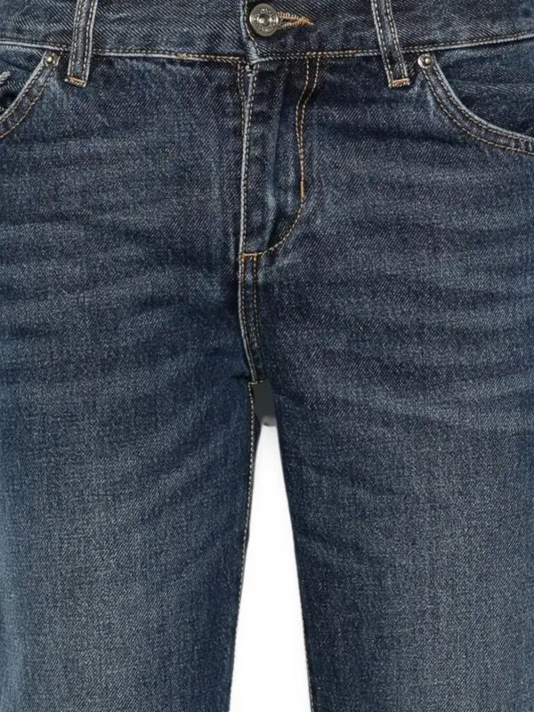 Liu Jo X Elodie Whiskered Ruched Jeans