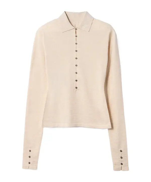 Jacquemus Long-sleeve Knitted Polo Shirt