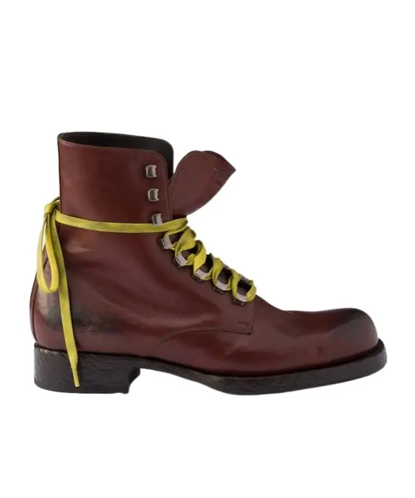 Prada Lace-up Ankle Boots