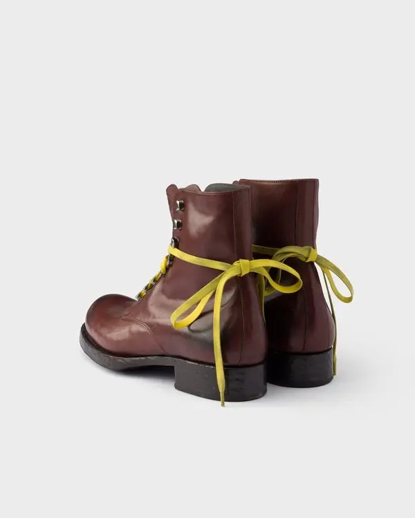 Prada Lace-up Ankle Boots