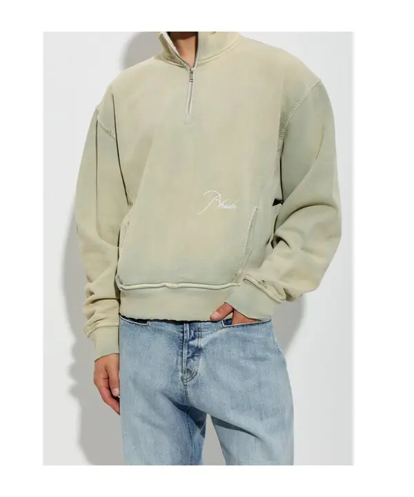 Rhude Half-zip Logo Sweatshirt