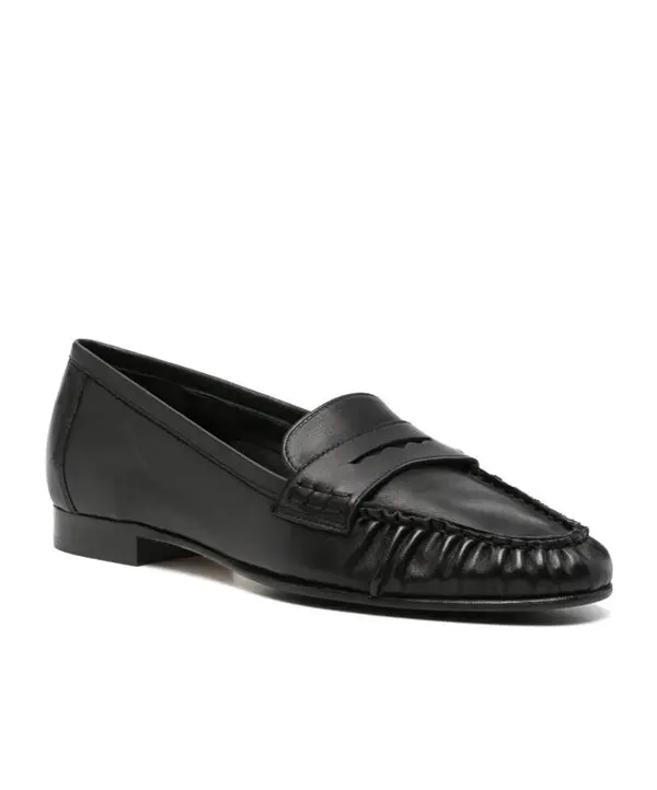 AeydĒ Aldous Ruched Penny-slot Loafers