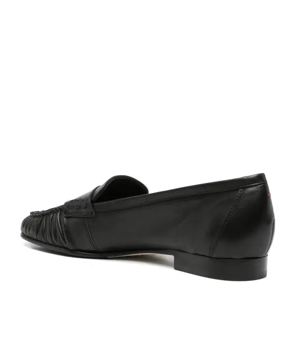 AeydĒ Aldous Ruched Penny-slot Loafers