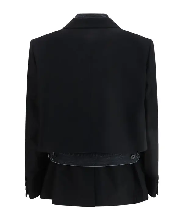 Sacai Layered Cropped Jacket