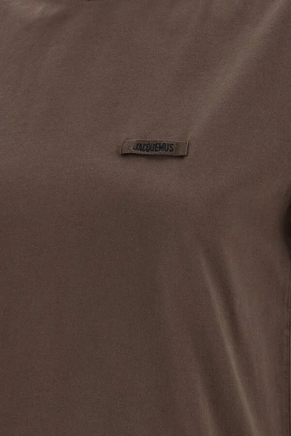 Jacquemus Gros Grain Crewneck T-shirt - Brown