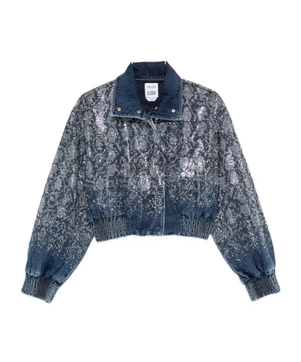 Liu Jo X Elodie Sequin-embellished Denim Jacket