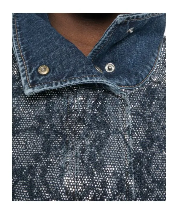 Liu Jo X Elodie Sequin-embellished Denim Jacket
