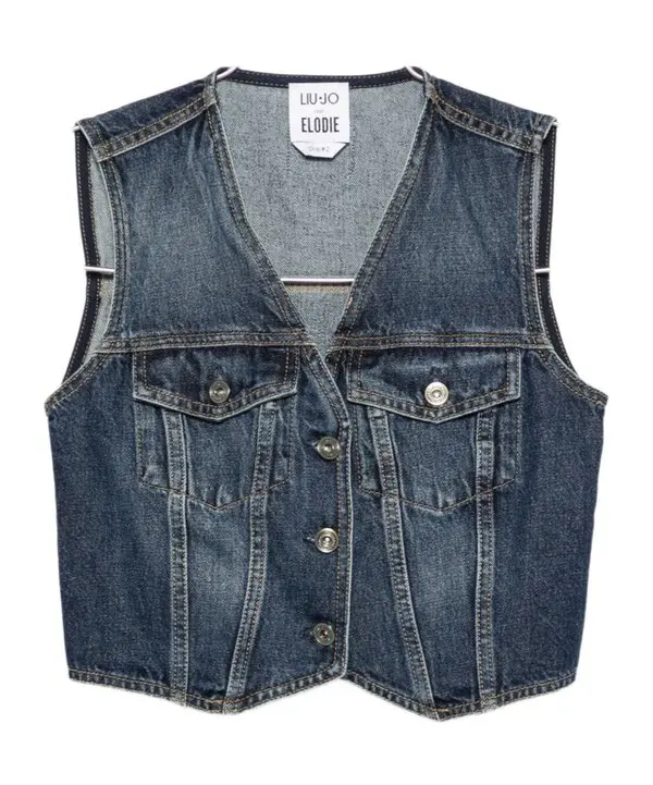 Liu Jo X Elodie Sleeveless Denim Jacket