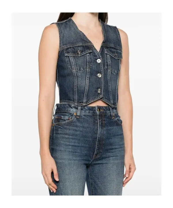 Liu Jo X Elodie Sleeveless Denim Jacket