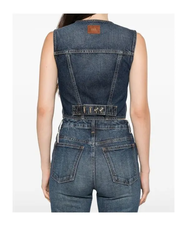 Liu Jo X Elodie Sleeveless Denim Jacket