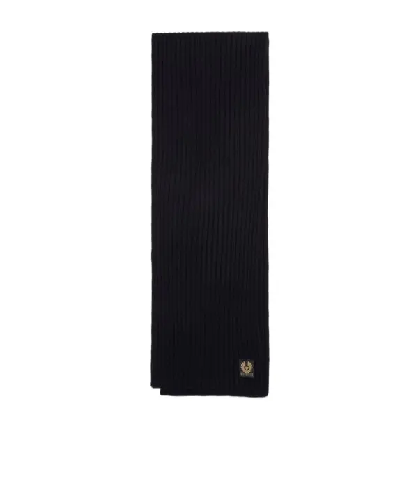 Belstaff Watch Ribbed Scarf - Black