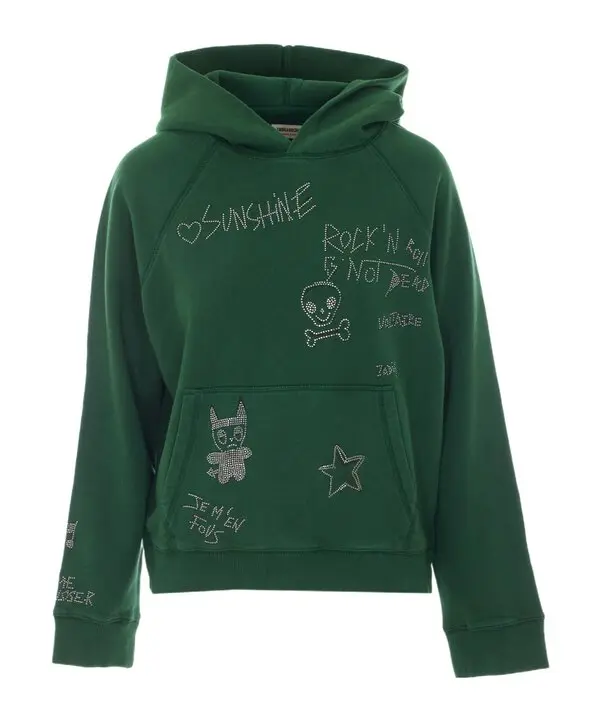 Zadig&Voltaire Georgy Crystal Detail Hoodie