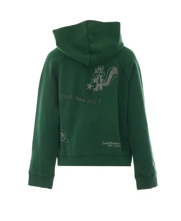 Zadig&Voltaire Georgy Crystal Detail Hoodie