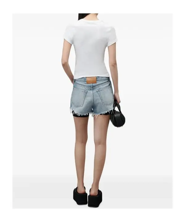 Alexander Wang Cher Ry Graphic Fitted Ringer Tee