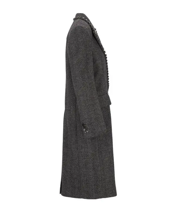 Stella McCartney Embellished Herringbone Coat