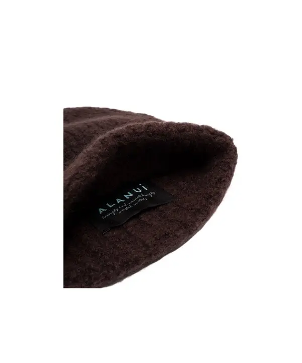 Alanui Ribbed-knit Cashmere Beanie Hat