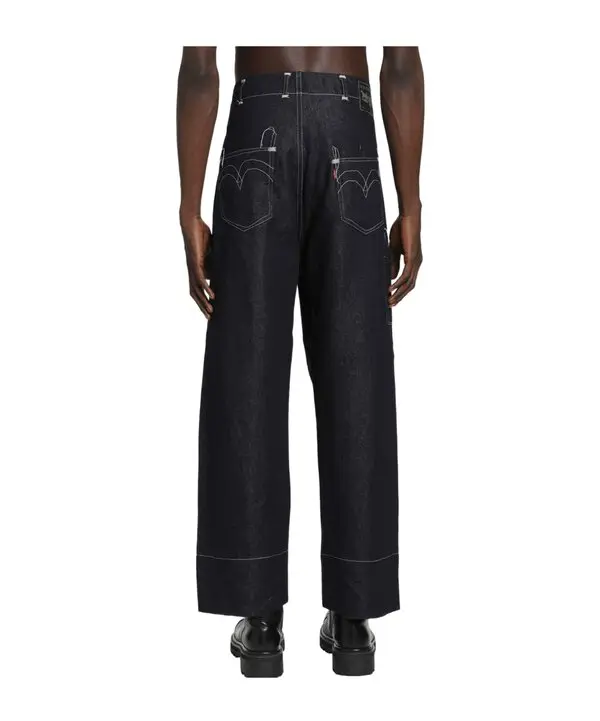 Junya Watanabe X Levi's Contrast-stitch Wide-leg Jeans