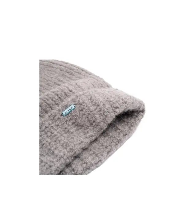 Alanui Ribbed-knit Cashmere Beanie Hat