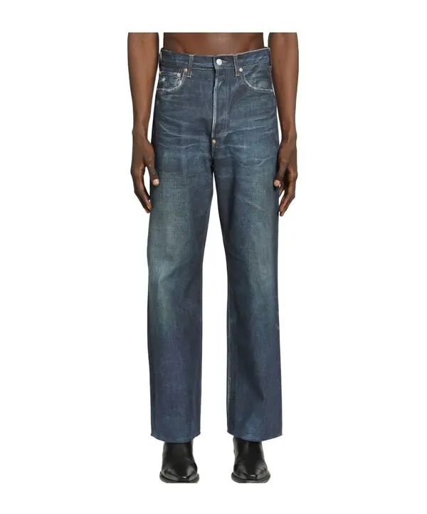 Junya Watanabe Straight-leg Distressed Jeans
