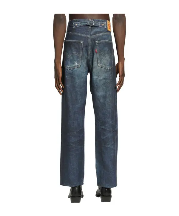 Junya Watanabe Straight-leg Distressed Jeans