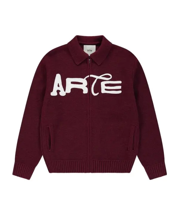 ARTE ANTWERP Stencil Zip Cardigan