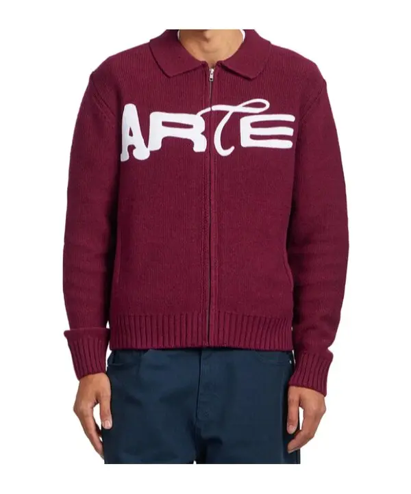 ARTE ANTWERP Stencil Zip Cardigan