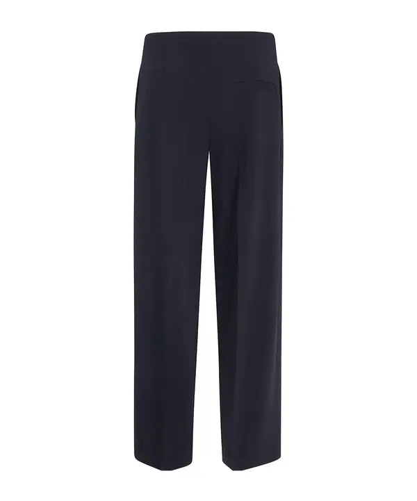Alberta Ferretti Pleated Straight Leg Pants