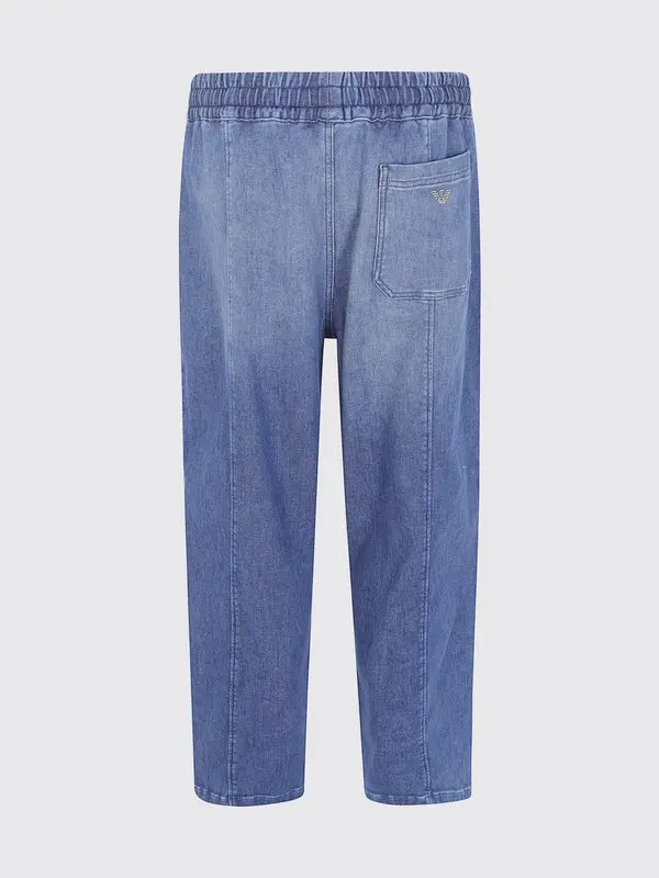 Emporio Armani Elasticated Waist Wide-leg Jeans