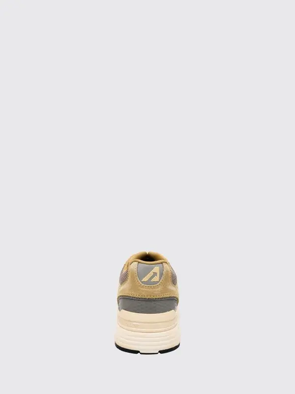 AUTRY Hyperway Super Vintage Suede And Mesh Sneakers - Yellow