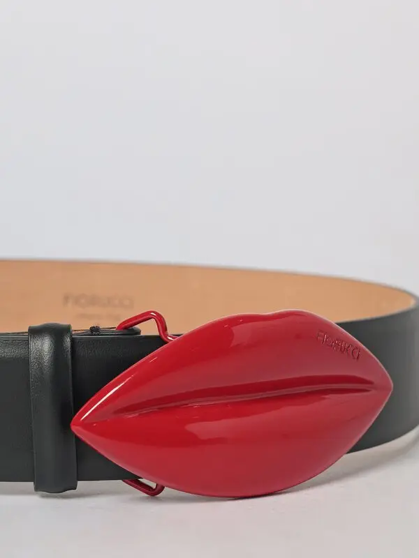 Fiorucci Lips Calf Leather Belt