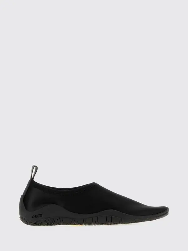JIL SANDER Elbe Satin Slip-on Trainers With Contrasting Vibram Sole - Black