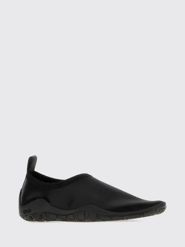 JIL SANDER Elbe Satin Slip-on Trainers With Contrasting Vibram Sole - Black