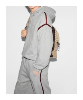 Gucci Stripe Detailed Drawstring Hoodie