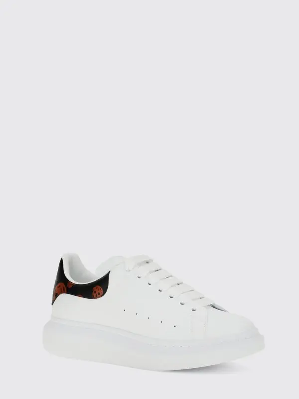Alexander McQueen Oversize Leather Sneakers With Skull Print
