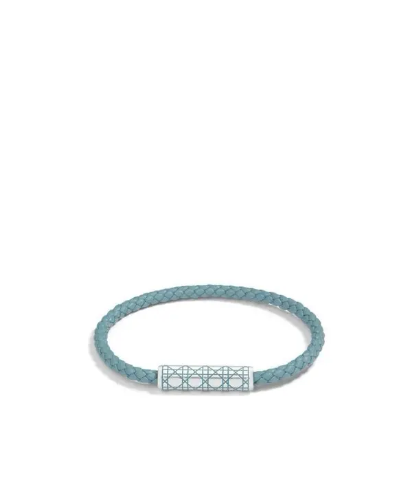 Dior Cannage Braided Leather Bracelet