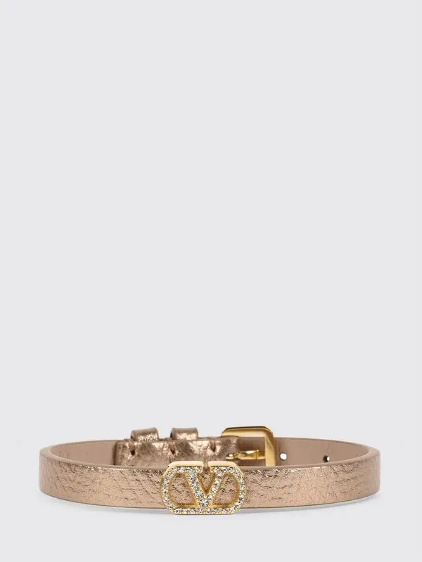 Valentino Garavani Embellished Logo Bracelet - Pink