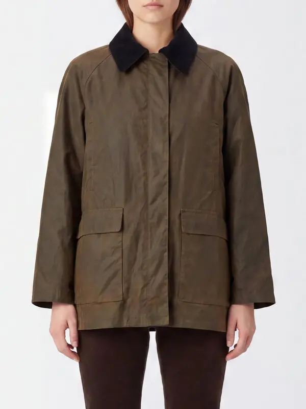 TOTEME Country Short Jacket In Organic Cotton With Velvet Collar - Brown