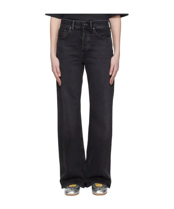 Acne Studios Logo Patch Wide-leg Jeans