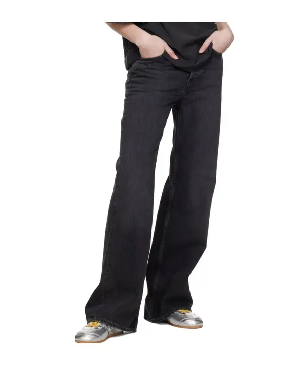 Acne Studios Logo Patch Wide-leg Jeans