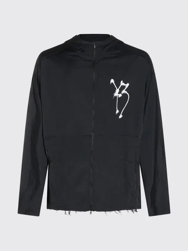 Y3 Hooded Jacket With Graphic Print