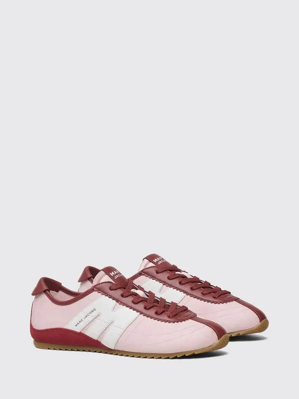 Marc Jacobs The 400 Bleecker Runner Bi Leather And Suede Sneakers - Pink