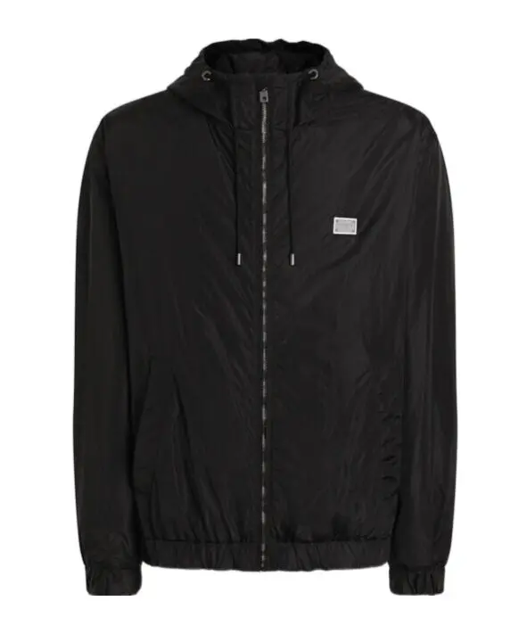 Dolce & Gabbana Dolce Gabbana Logo Tag Hooded Jacket